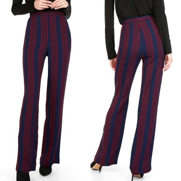 Express | Pants & Jumpsuits | Express High Rise Pants Wide Leg Striped ...